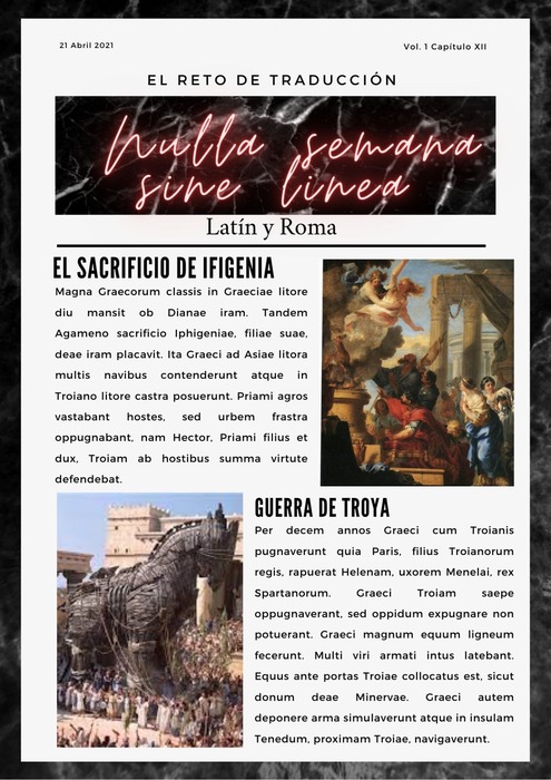 Nulla Semana Sine Linea Capitulo XII | Latín y Roma