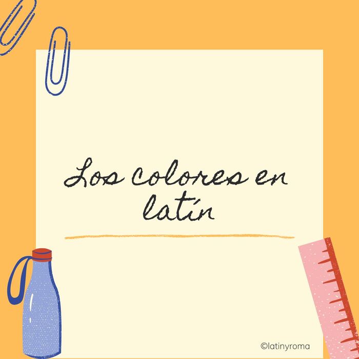 Los colores en latín | Latín y Roma